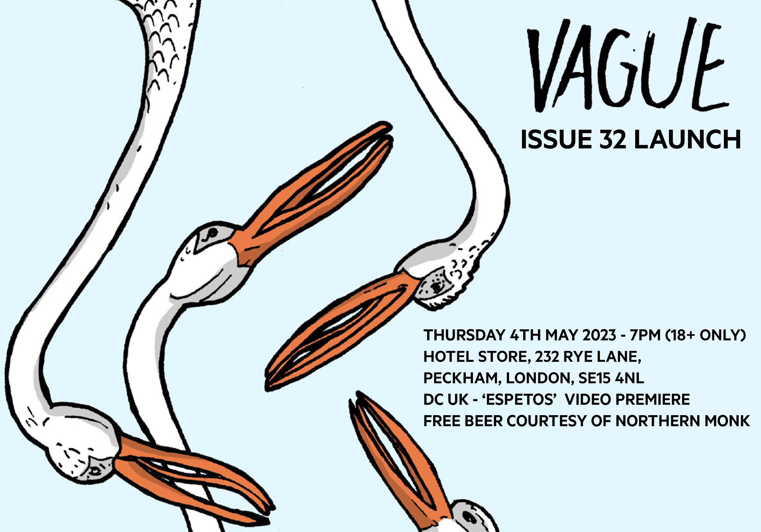VAGUE ISSUE 32 LAUNCH + ESPETOS VIDEO PREMIERE - LONDON - Vague